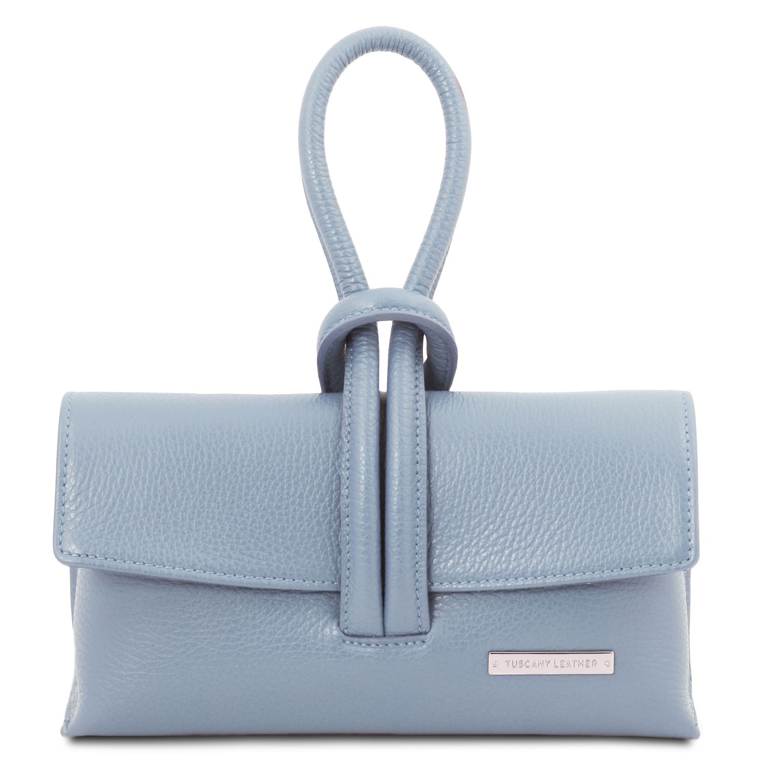 TL Bag Leather Clutch Light Blue TL141990